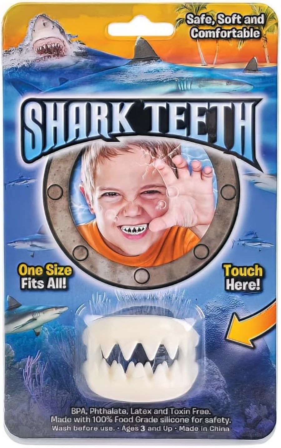 Great White Shark Teeth - Joke,Gags and Pranks - Gross Out Your Friend ...